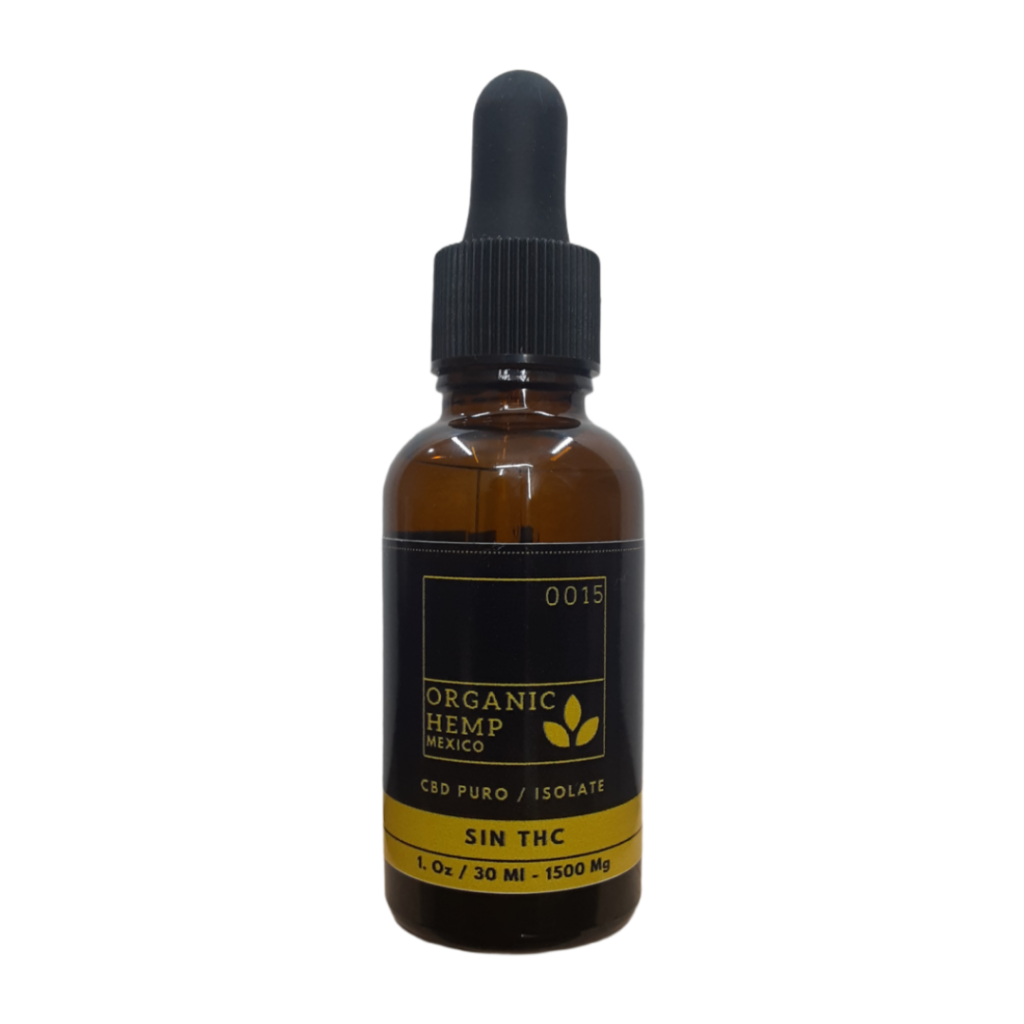 CBD Isolate (Cbd Aislado) Organic Hemp México 1500mg 30ml » Cannatlán